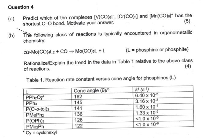Solved Predict which of the complexes [V(CO)6]−,[Cr(CO)6] | Chegg.com