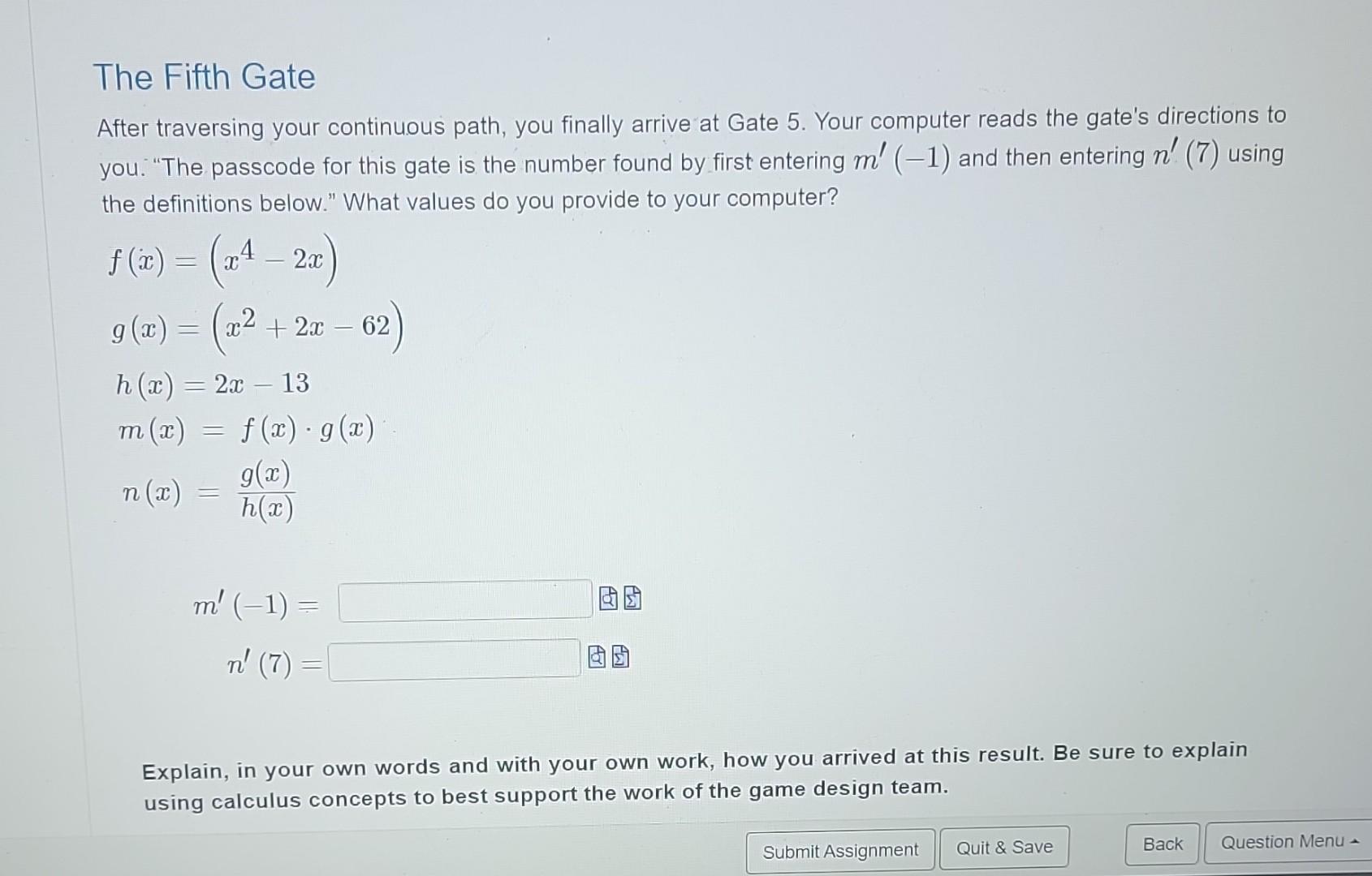 Solved The rith Gate After traversing your continuous path, | Chegg.com