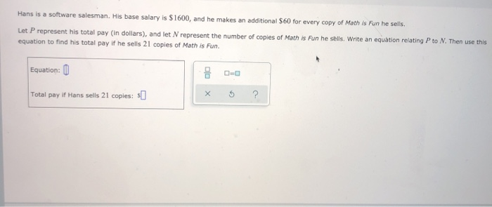 Solved Hans is a software salesman. His base salary is | Chegg.com