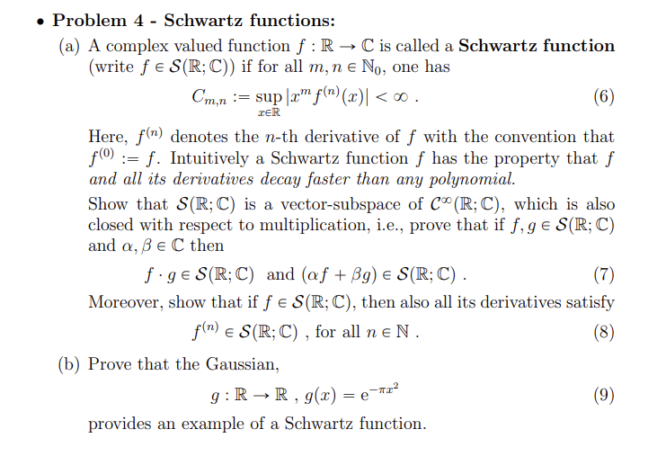 Solved Please solve this problem in Mathematical Analysis as | Chegg.com