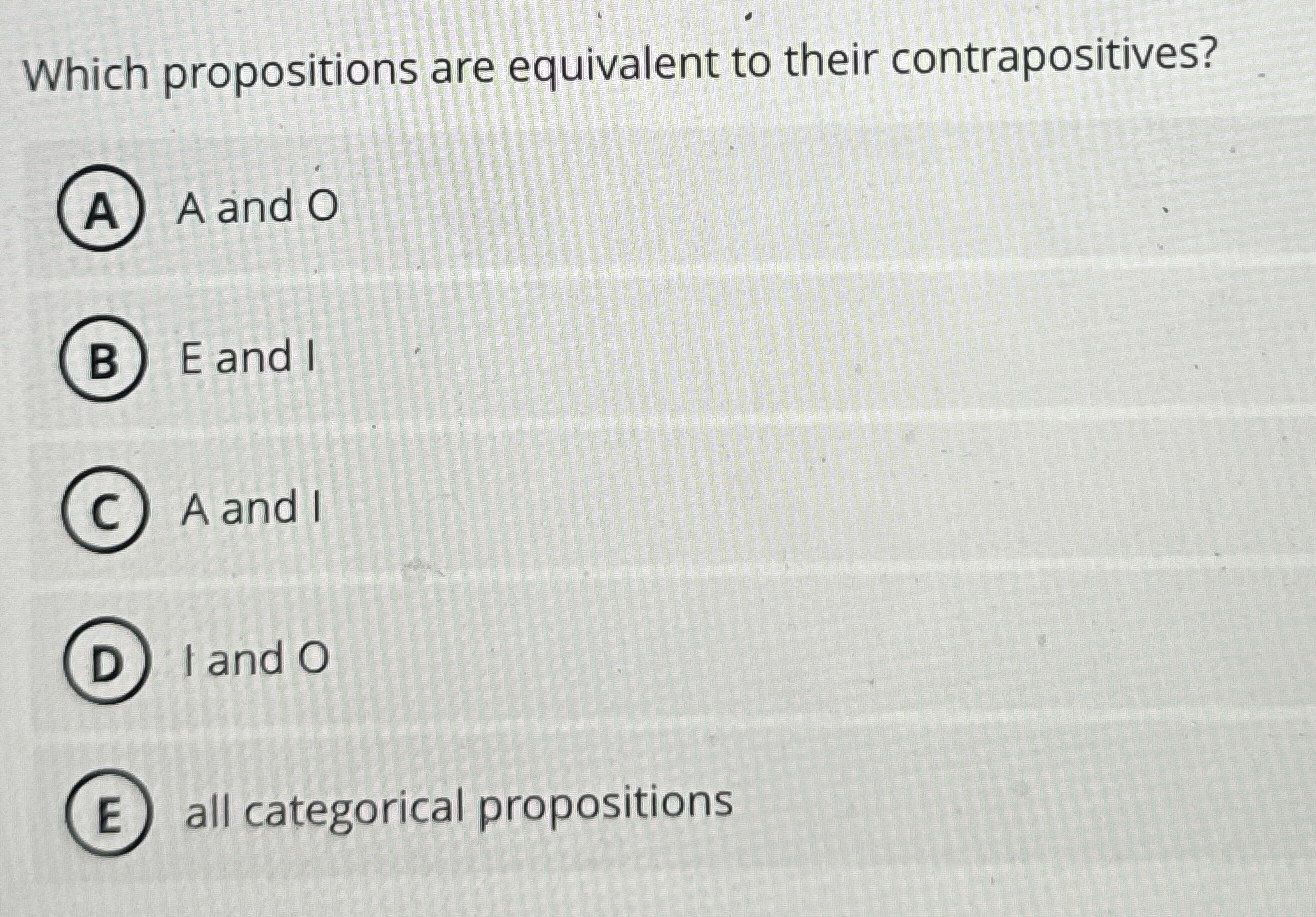 Solved Which propositions are equivalent to their | Chegg.com