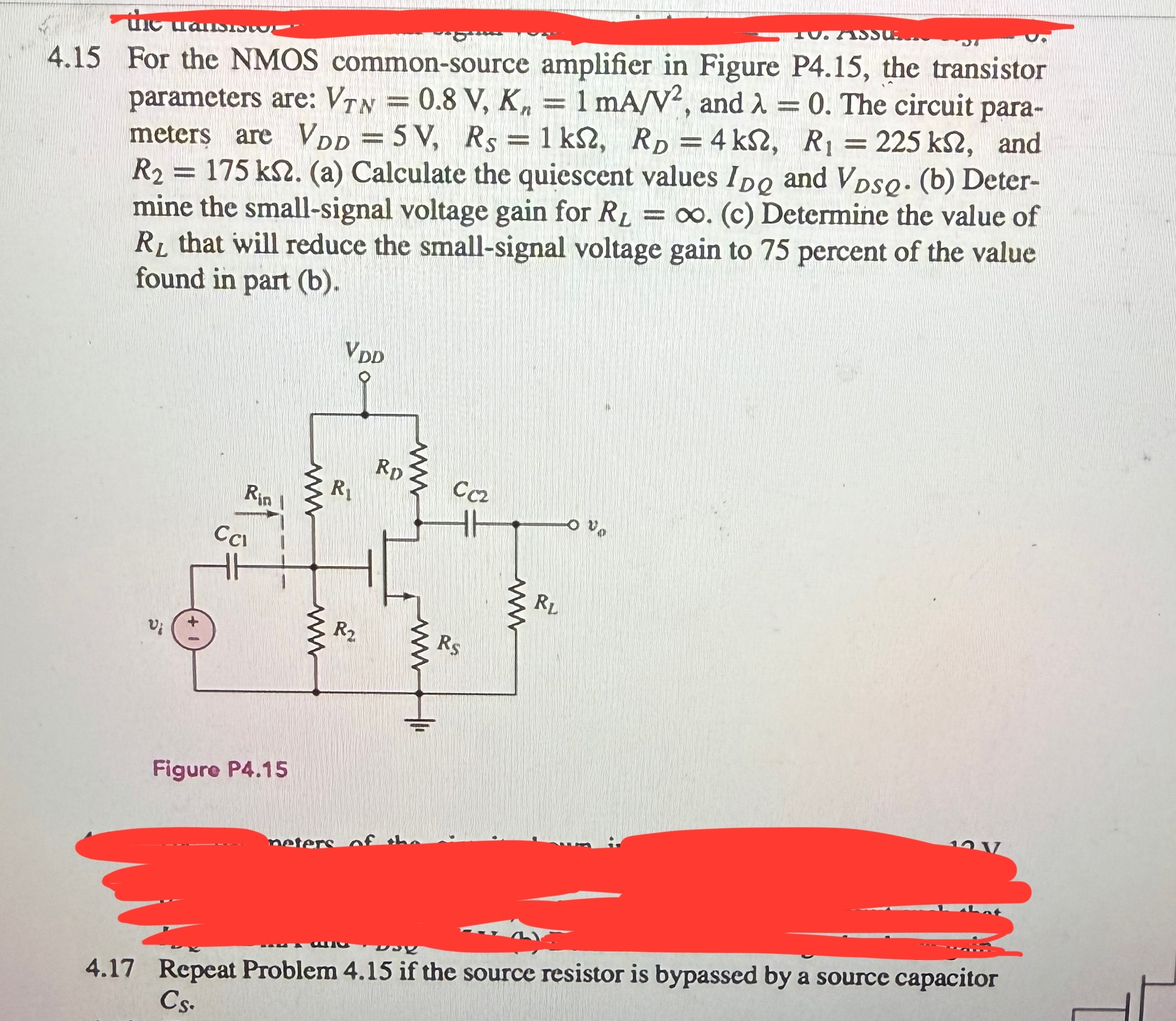 Solved Please do 4.17 4.15 ﻿is included for details4.15 ﻿For | Chegg.com