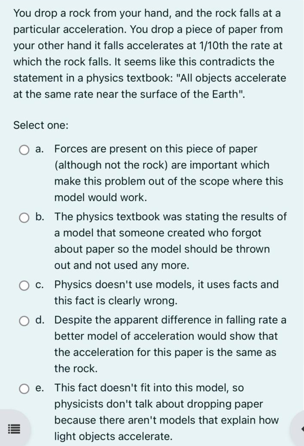 Solved You drop a rock from your hand, and the rock falls at | Chegg.com