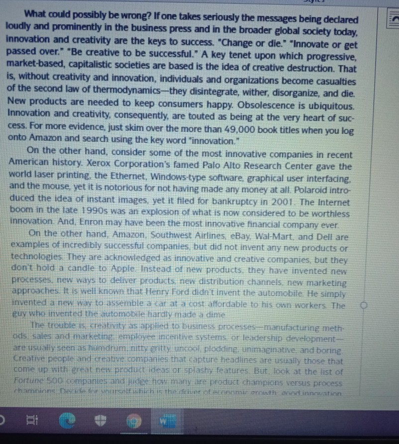 EXERCISES FOR APPLYING CONCEPTUAL BLOCKBUSTING The | Chegg.com