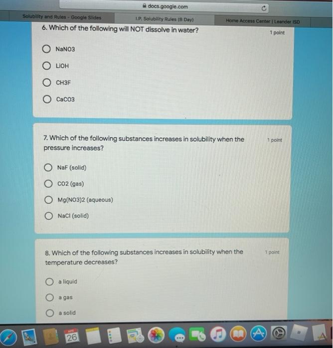 Solved docs.google.com Solubility and Rules - Google Slides | Chegg.com