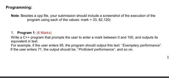 Solved Programming: Note: Besides a cpp file, your | Chegg.com