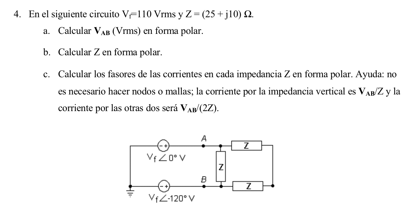 Solved En el siguiente circuito Vf=110 ﻿Vrms y | Chegg.com
