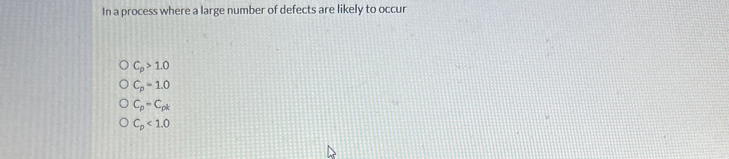 Solved In a process where a large number of defects are | Chegg.com