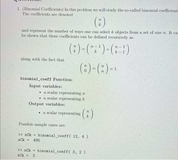 Solved Please Read Matlab Using Recursion If Forwhile