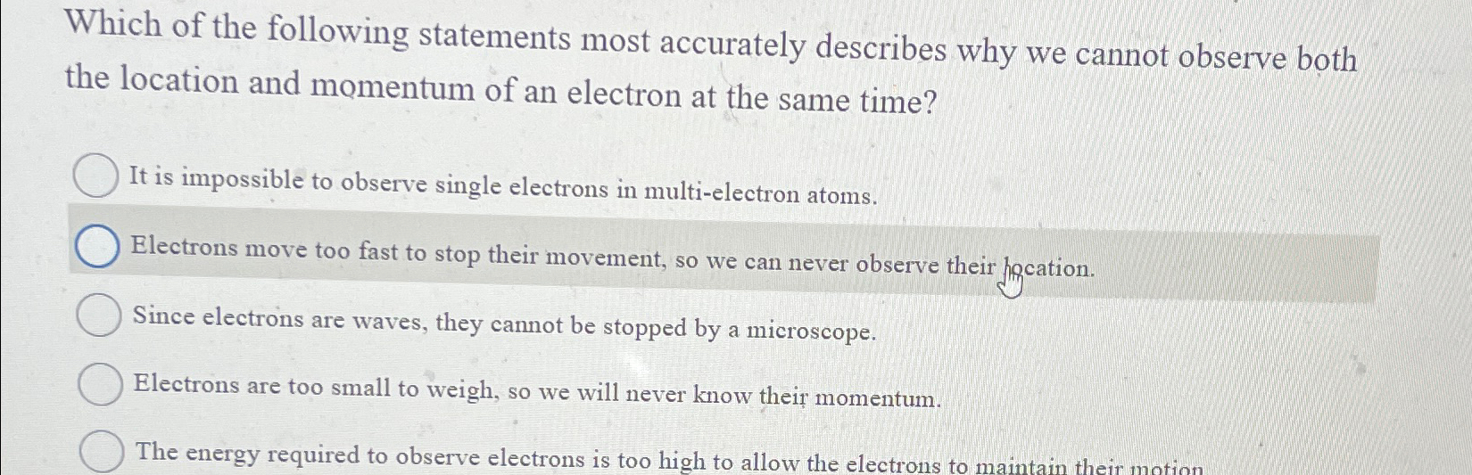Solved Which of the following statements most accurately | Chegg.com