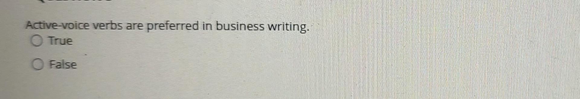 Solved Active-voice verbs are preferred in business | Chegg.com