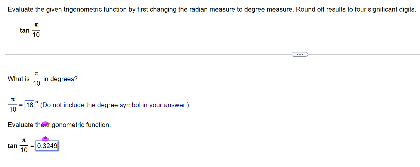 Solved Evaluate the given trigonometric function by ﻿first | Chegg.com