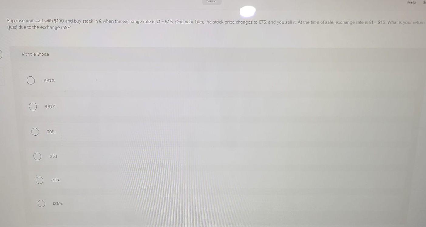Solved (just) due to the exchange rate? Multiple Choice | Chegg.com