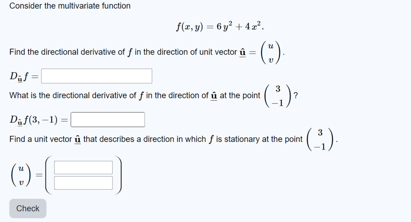 Solved Consider The Multivariate Functionf X Y 6y2 4x2 Find