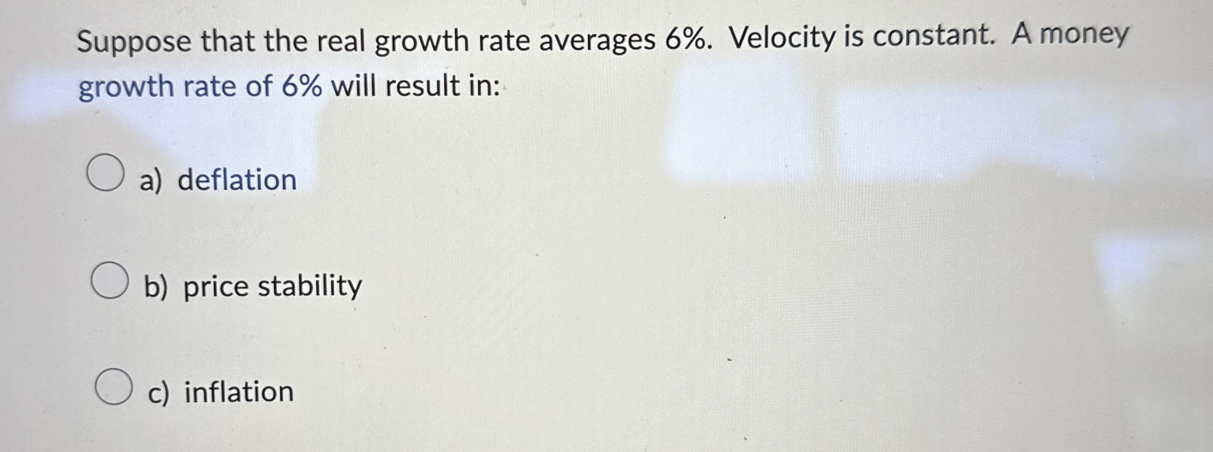 Solved Suppose that the real growth rate averages 6%. | Chegg.com