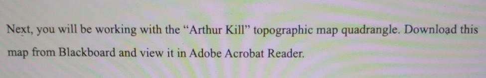 Solved Next, you will be working with the "Arthur Kill” | Chegg.com