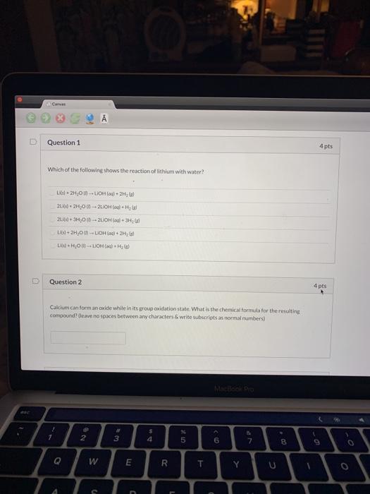 Solved Care Question 1 4 pts Which of the following shows | Chegg.com