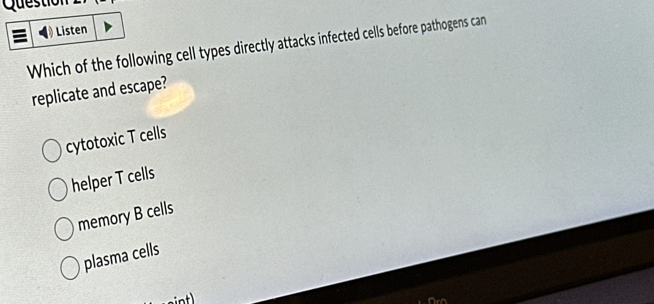 Solved ListenWhich of the following cell types directly | Chegg.com