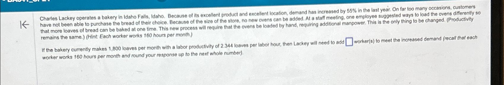 Solved remains the same.) (Hint: Each worker works 160 | Chegg.com