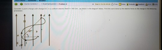 Solved (1) From a to b following the semi-circular path I | Chegg.com