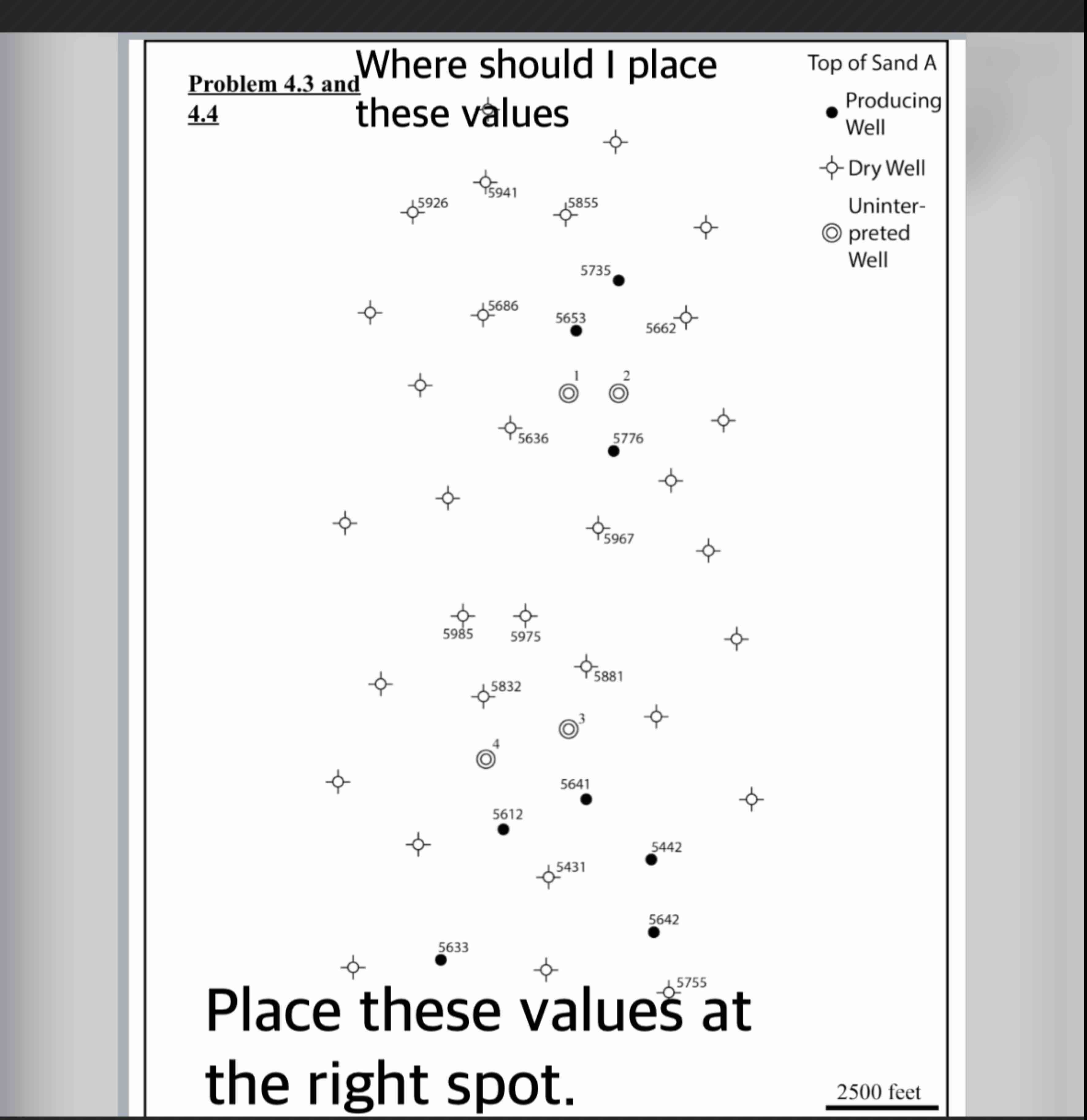 Solved Where should I place these values | Chegg.com