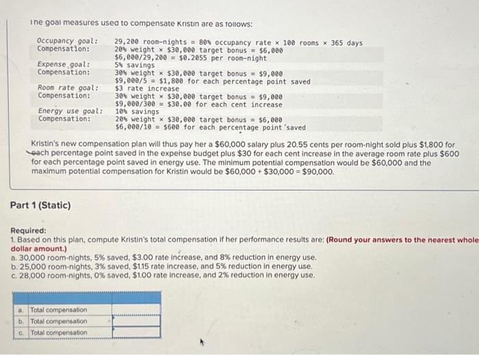 Solved Required information Problem 20-42 (Static) Incentive | Chegg.com