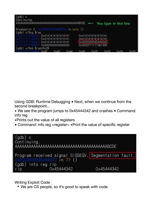 Solved how to correct exploit-strtest.py code the second | Chegg.com