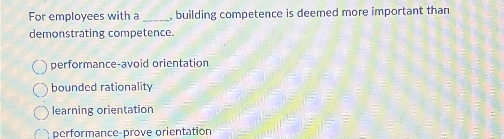 Solved For employees with a building competence is deemed | Chegg.com