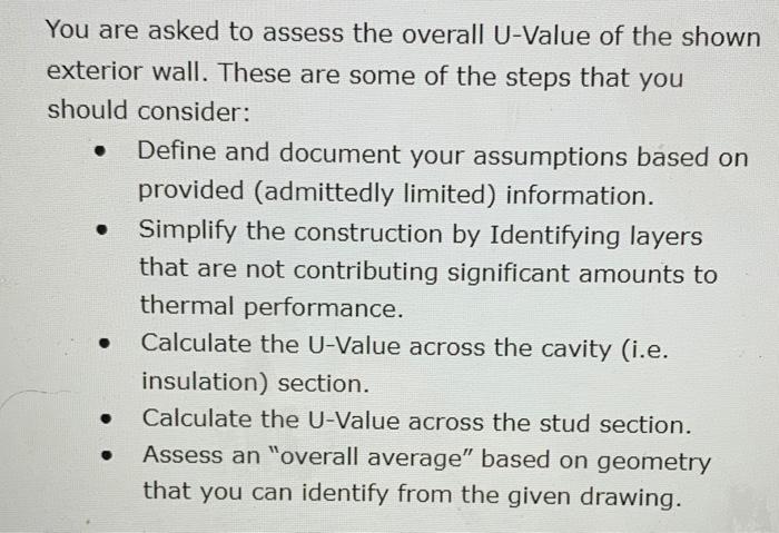 Solved . You are asked to assess the overall U-Value of the | Chegg.com