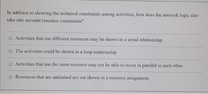 In addition to showing the technical constraints | Chegg.com