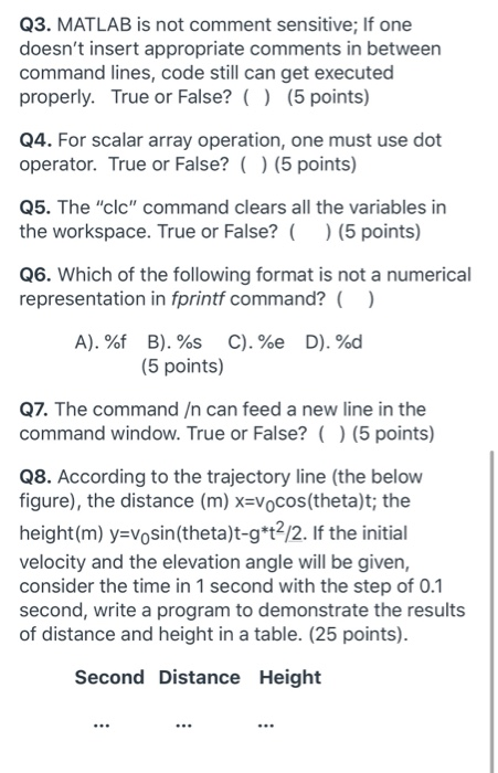 Solved Q1. Write commands to create the following matrix (M) | Chegg.com
