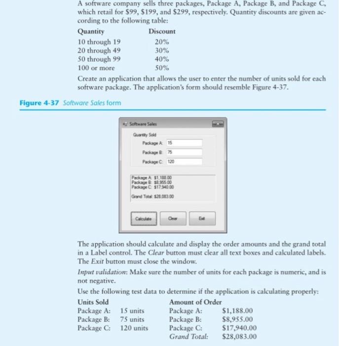 [Solved]: A software company sells three packages, Package