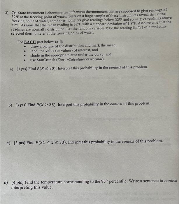 Solved 3) Tri-State Instrument Laboratory manufactures | Chegg.com