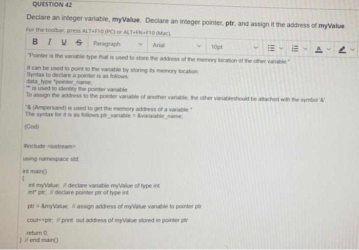 Solved QUESTION 38 Define a vector of doubles called values | Chegg.com