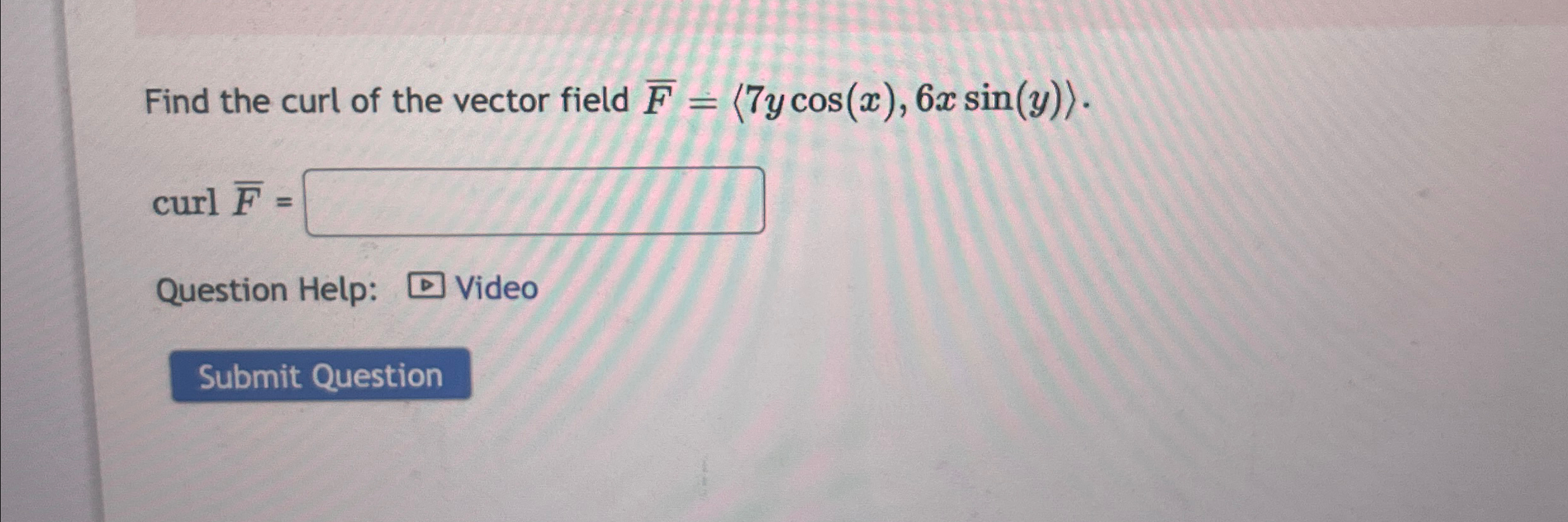 Solved Find the curl of the vector field | Chegg.com