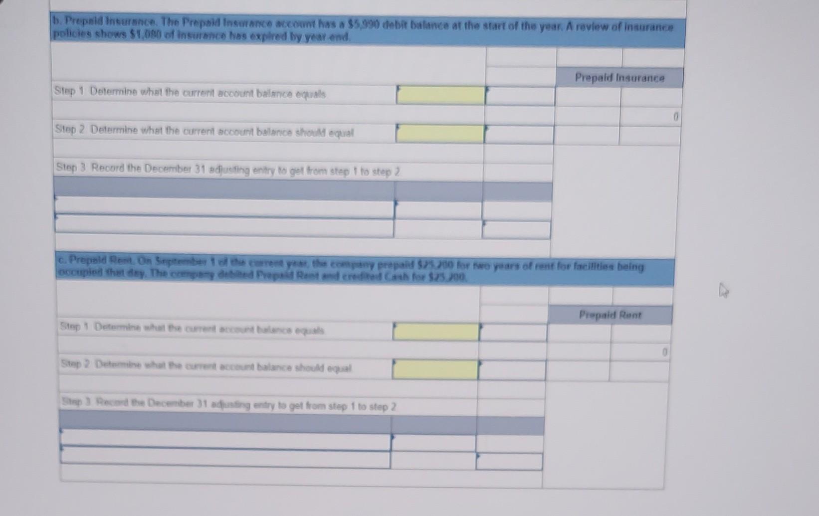 Solved For each separate case below, follow the three-step | Chegg.com