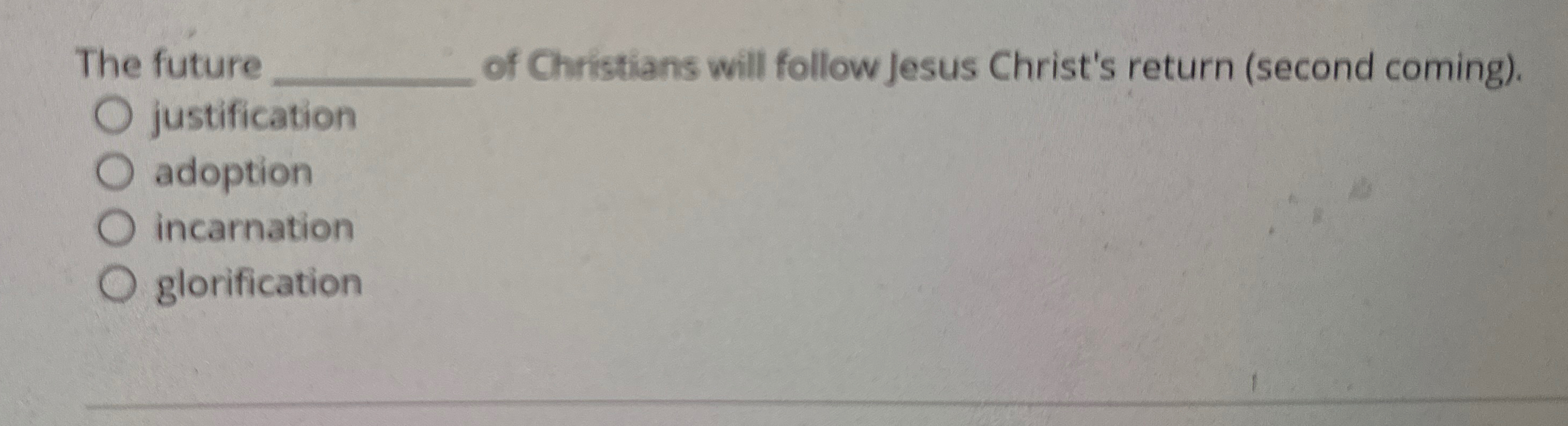 Solved The future ﻿of Christians will follow Jesus | Chegg.com