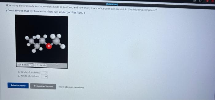 Solved place! How many electronically non-equivalent kinds | Chegg.com