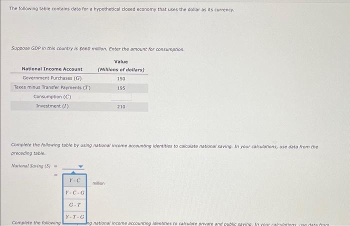 Solved The following table contains data for a hypothetical | Chegg.com