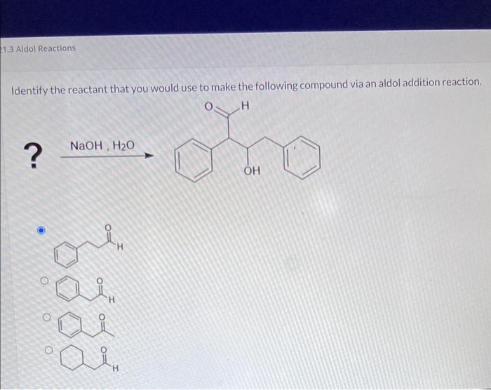 Solved Identify the reactant that you would use to make the | Chegg.com