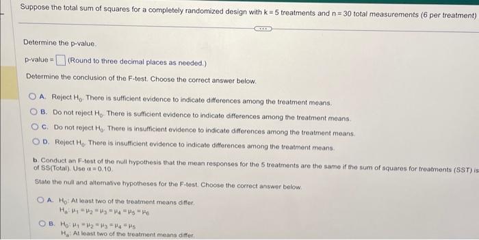 Solved p-value = (Round to three decimal places as needed.) | Chegg.com