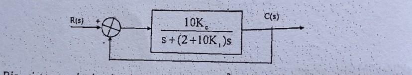 Solved a.The block diagram of the servo mechanism is given | Chegg.com