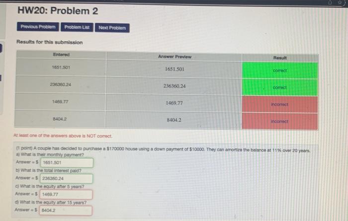Solved HW20: Problem 2 Previous Problem Problem List Next | Chegg.com