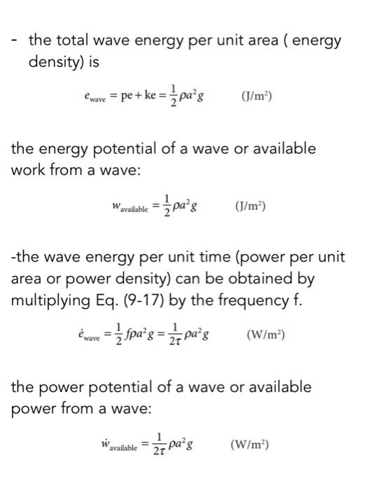 Solved 9-27 The average wave height of an ocean area is | Chegg.com