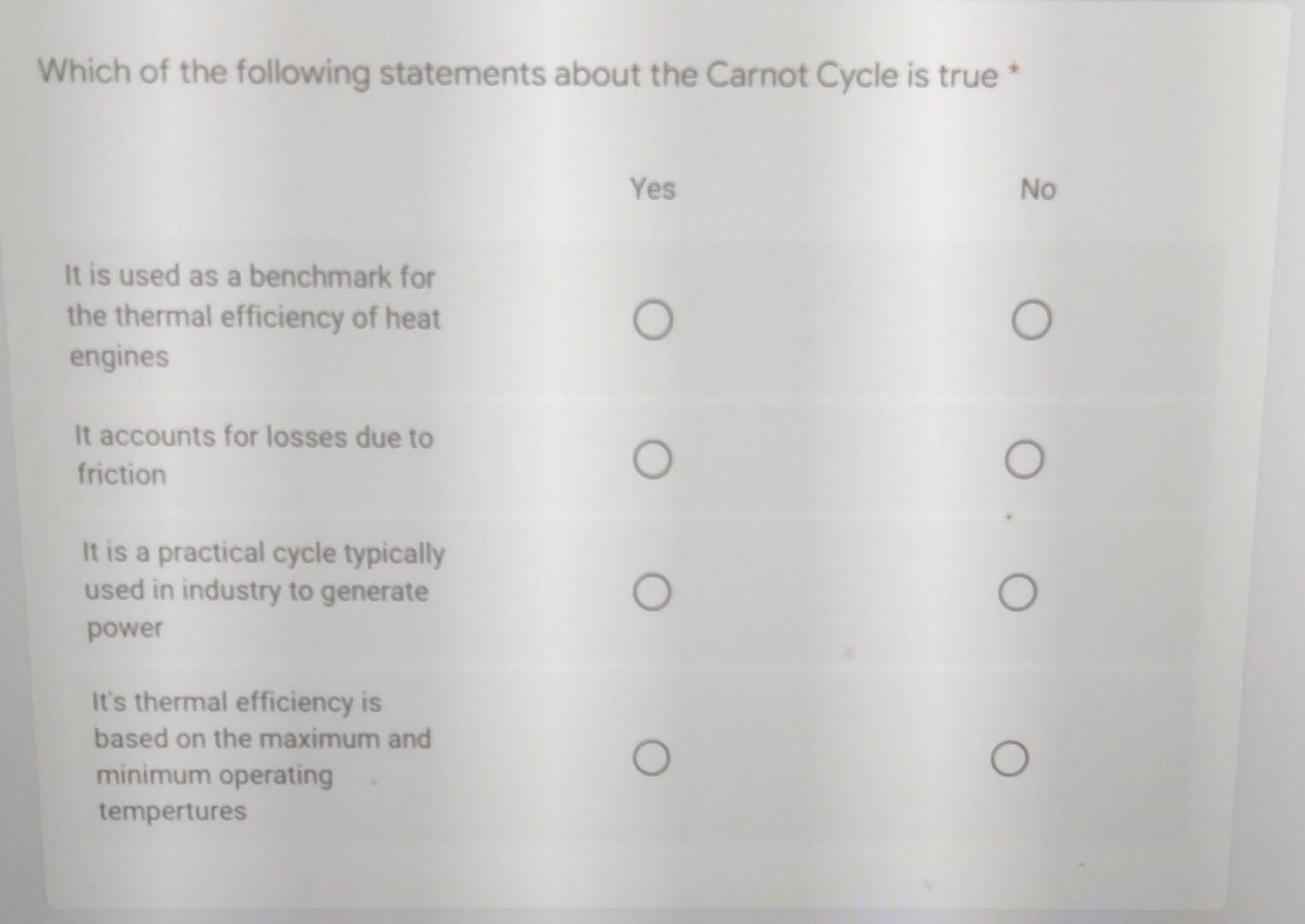 Solved Which of the following statements about the Carnot | Chegg.com