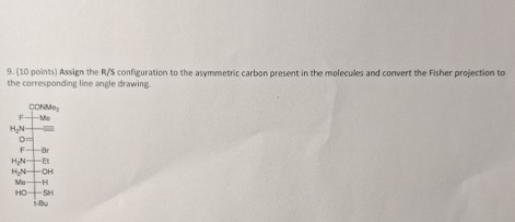 Solved Assign the R/S configuration to the asymmetric carbon | Chegg.com