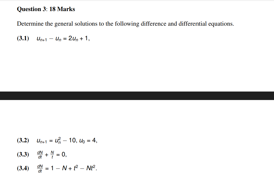 Solved Question 3 18 ﻿marksdetermine The General Solutions 