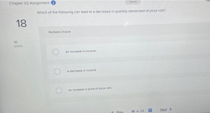 Solved Saved Chapter 02 Assignment Which of the following | Chegg.com