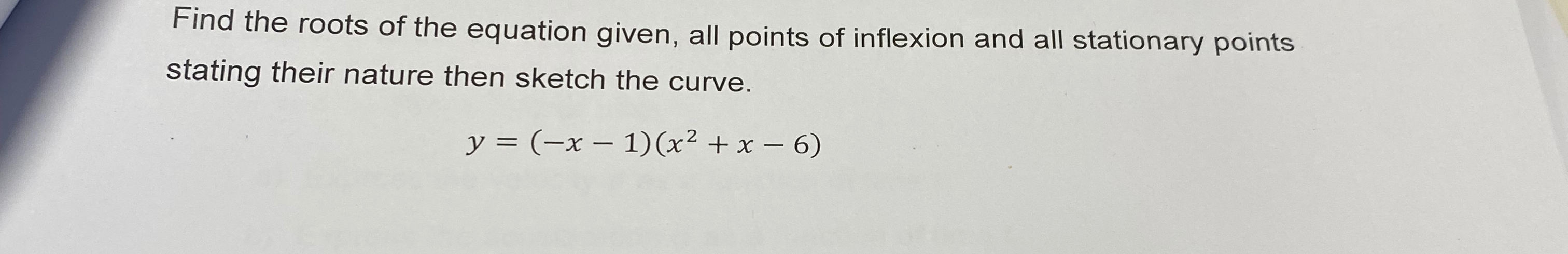 Solved Find the roots of the equation given, all points of | Chegg.com