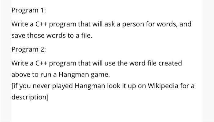 Solved Program 1 Write A C Program That Will Ask A Person